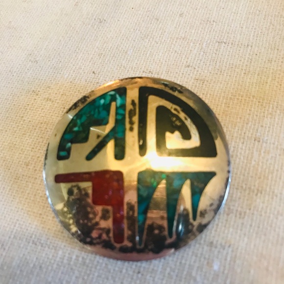 Jewelry | Authentic Tribal Ss Silvturquoise Ring Pendant | Poshmark